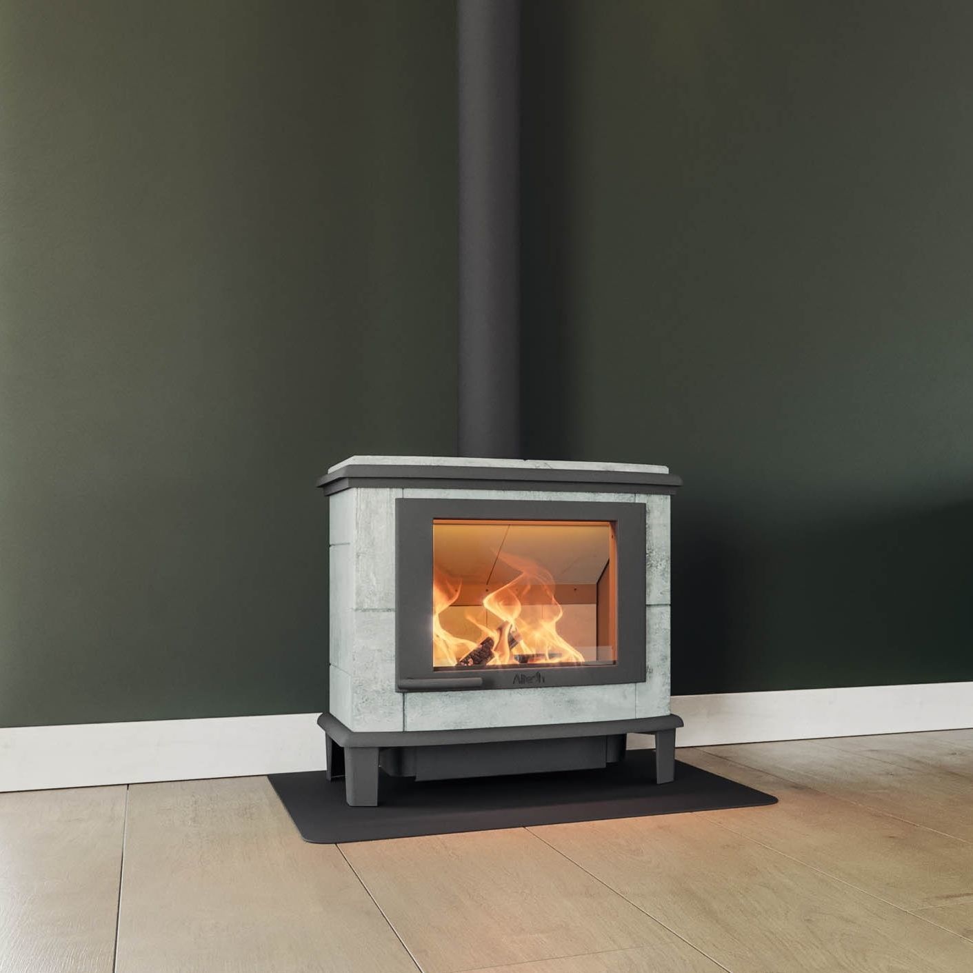 Wood heating stove - Noblès - Altech - 4 kW / with legs / contemporary