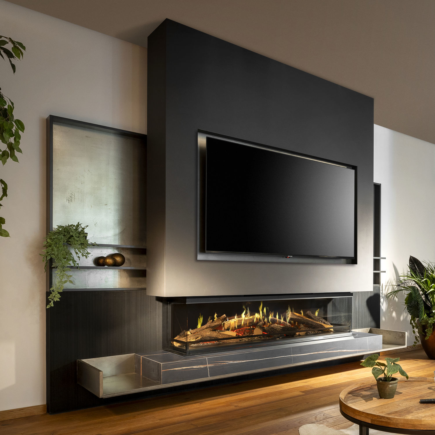 Holographic fireplace - E-one 160S - Kalfire Fireplaces - electric ...