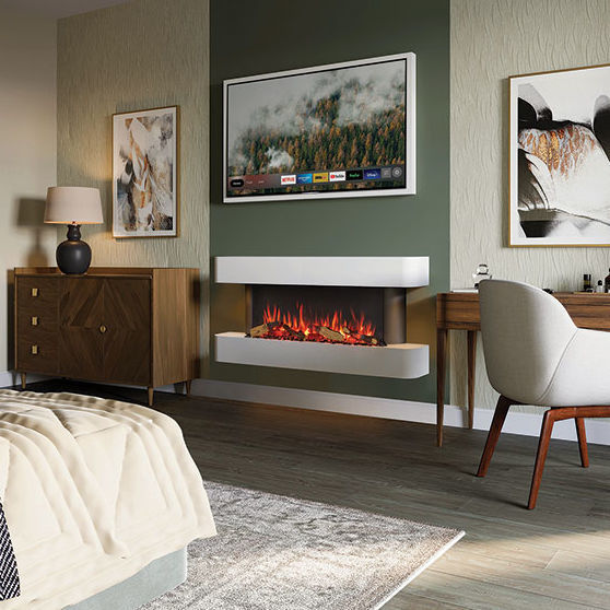 Electric fireplace - Arosa & Cerreto - STOVAX & GAZCO - floor-mounted ...