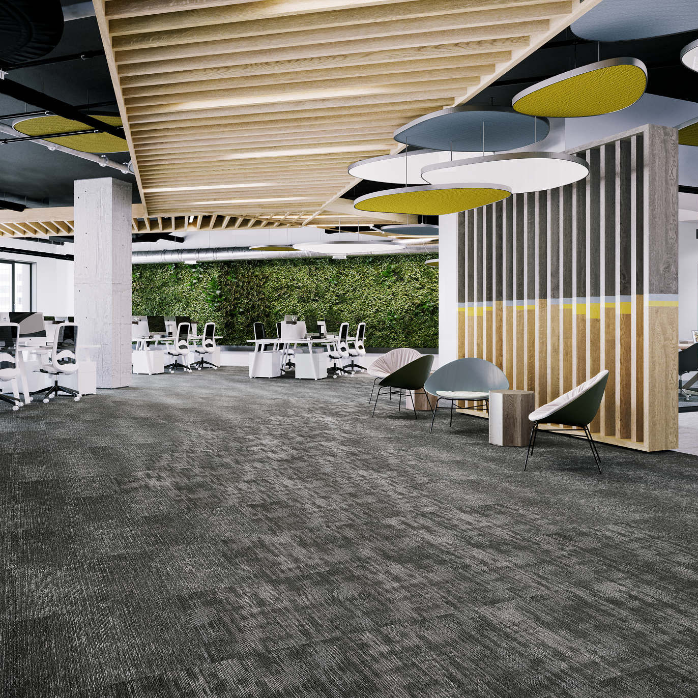 Carpet tile - REFINED PASS - Mohawk Group - tufted / loop pile / nylon