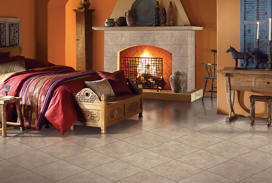 Ceramic tile - BELLA ROCCA - MOHAWK - enameled / indoor / floor