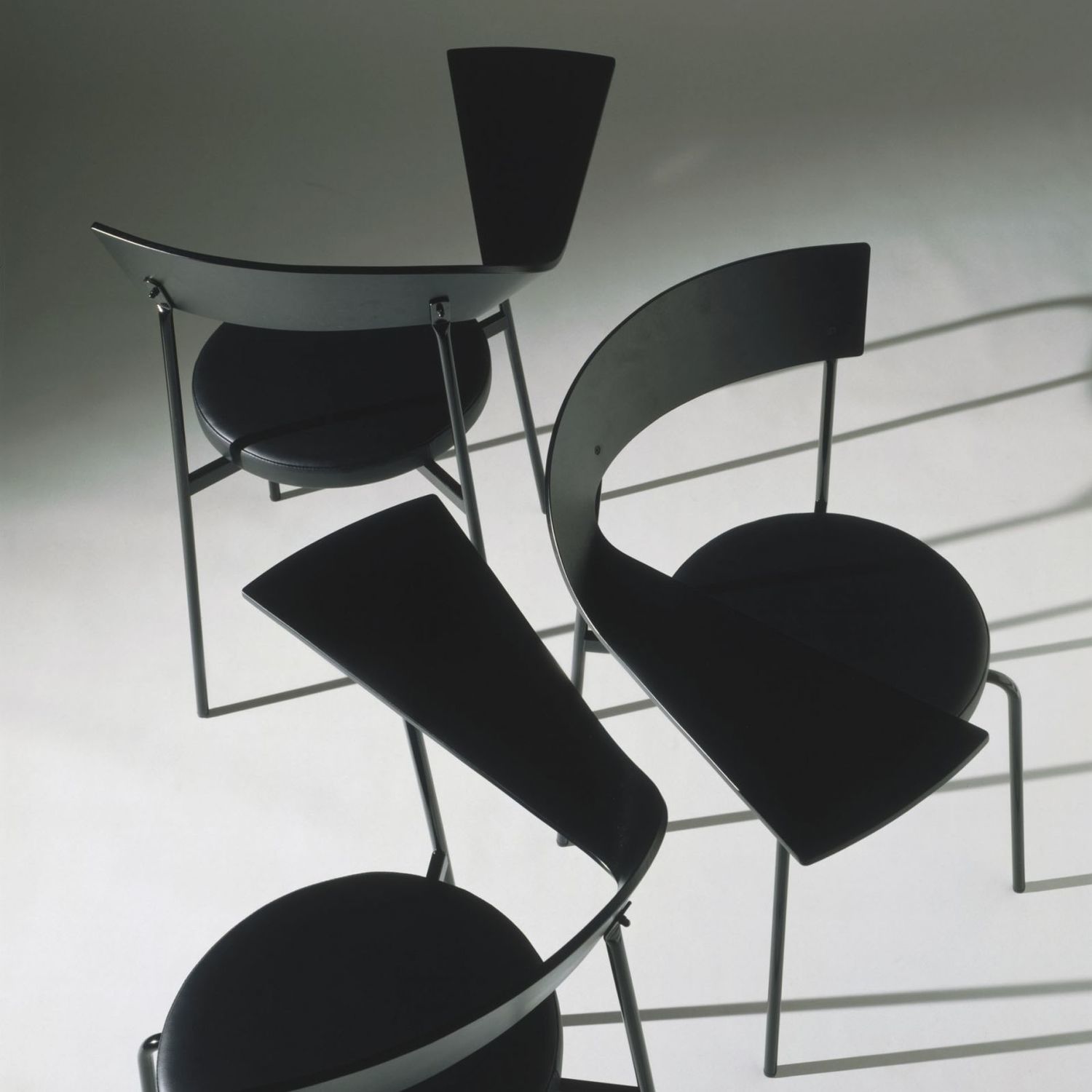 Contemporary conference chair - VISA - Mobel - indoor / leather / metal ...