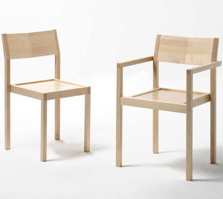 Scandinavian design chair - VAKO - Mobel - wooden / wooden base / stackable