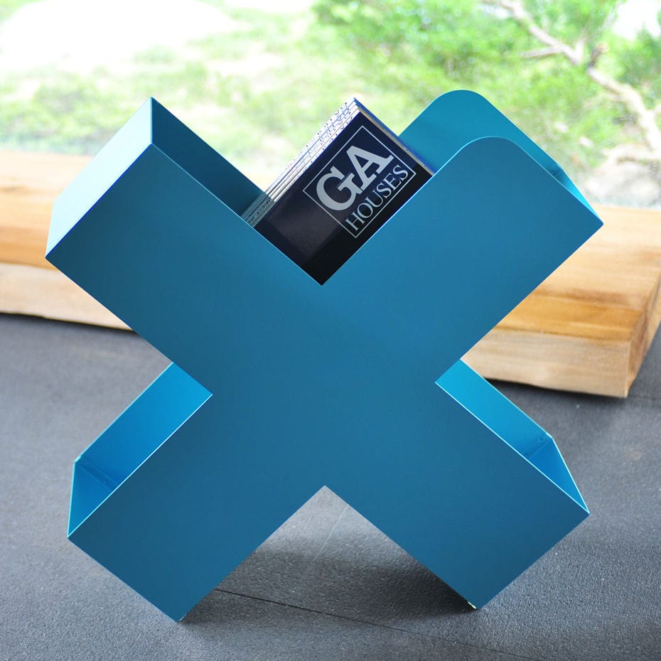 Contemporary magazine rack - BUKAN - MOX AG - home / sheet steel