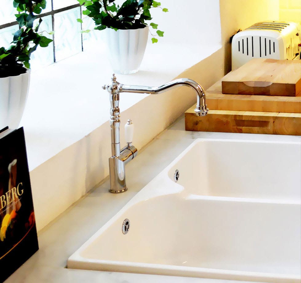 Countertop mixer tap - CL-110 - nivito - stainless steel / kitchen / 1-hole