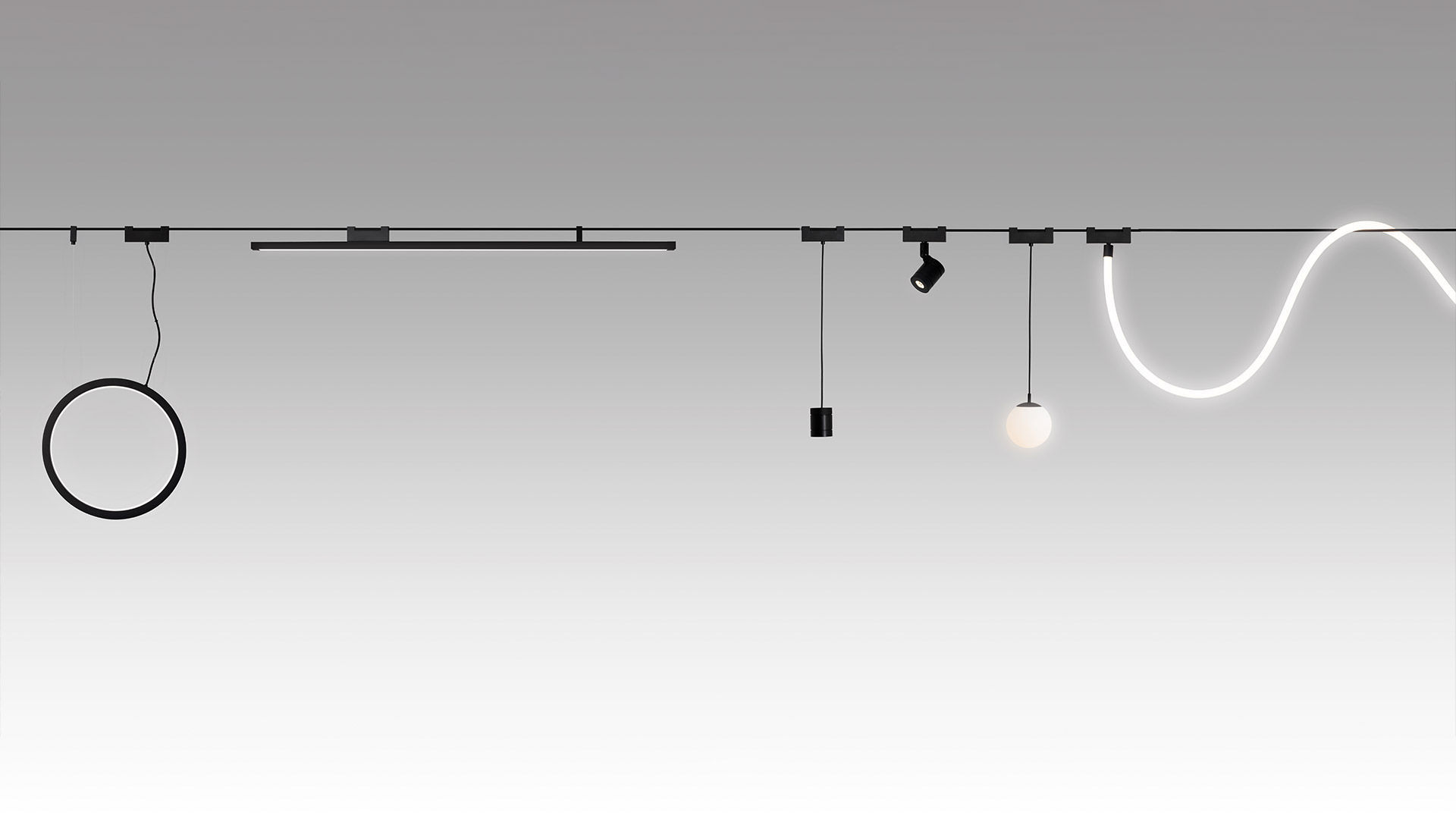LED cable lighting - FUNIVIA - Artemide - round / linear / other shapes