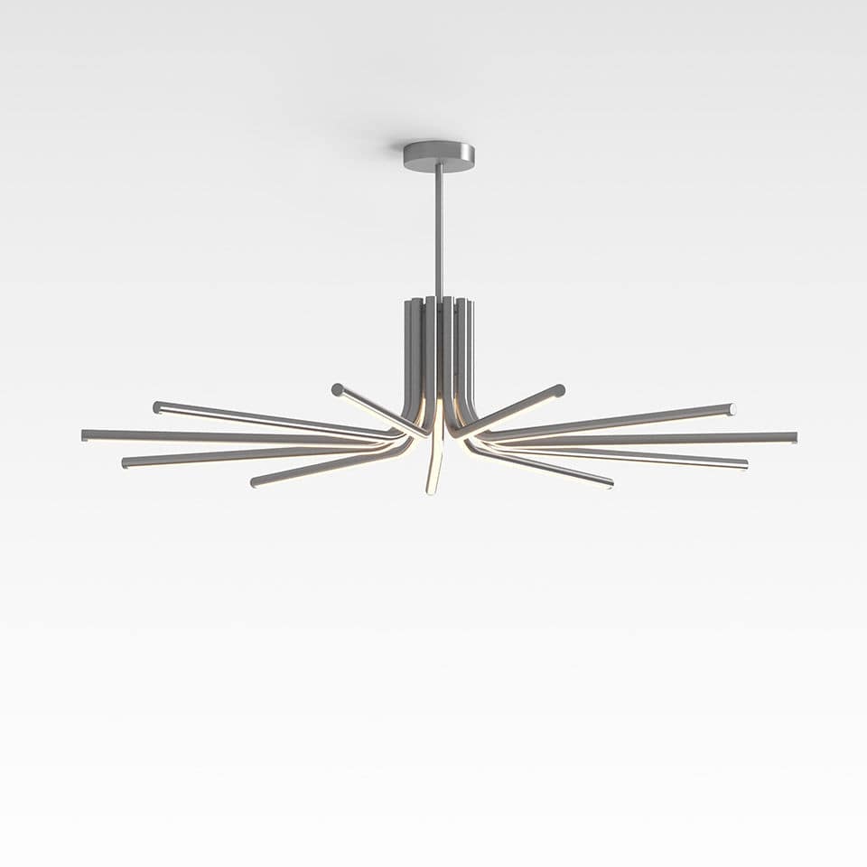 Hanging light fixture - VEIL - Artemide - LED / curved / interior