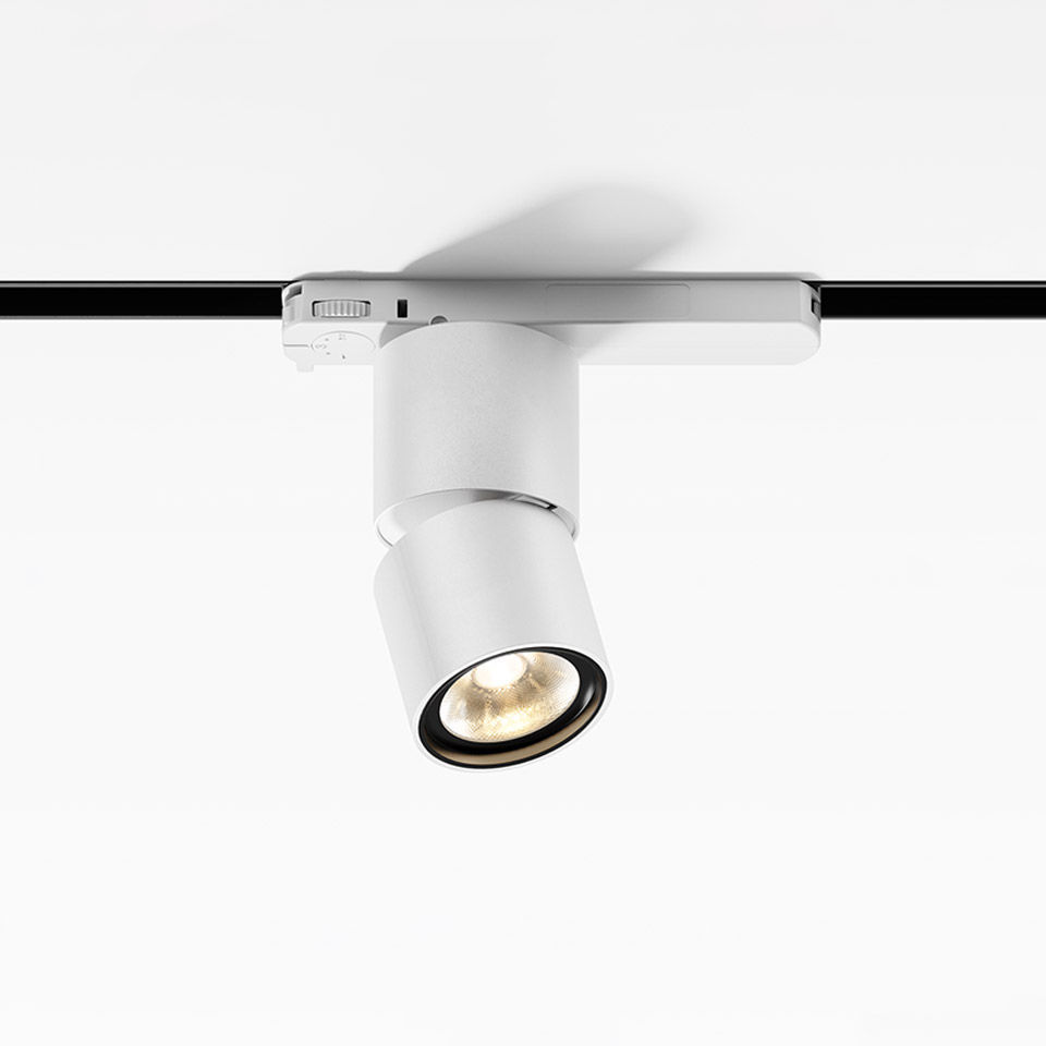 LED track light - HOY REFRACTIVE - Artemide - linear / cylindrical / metal
