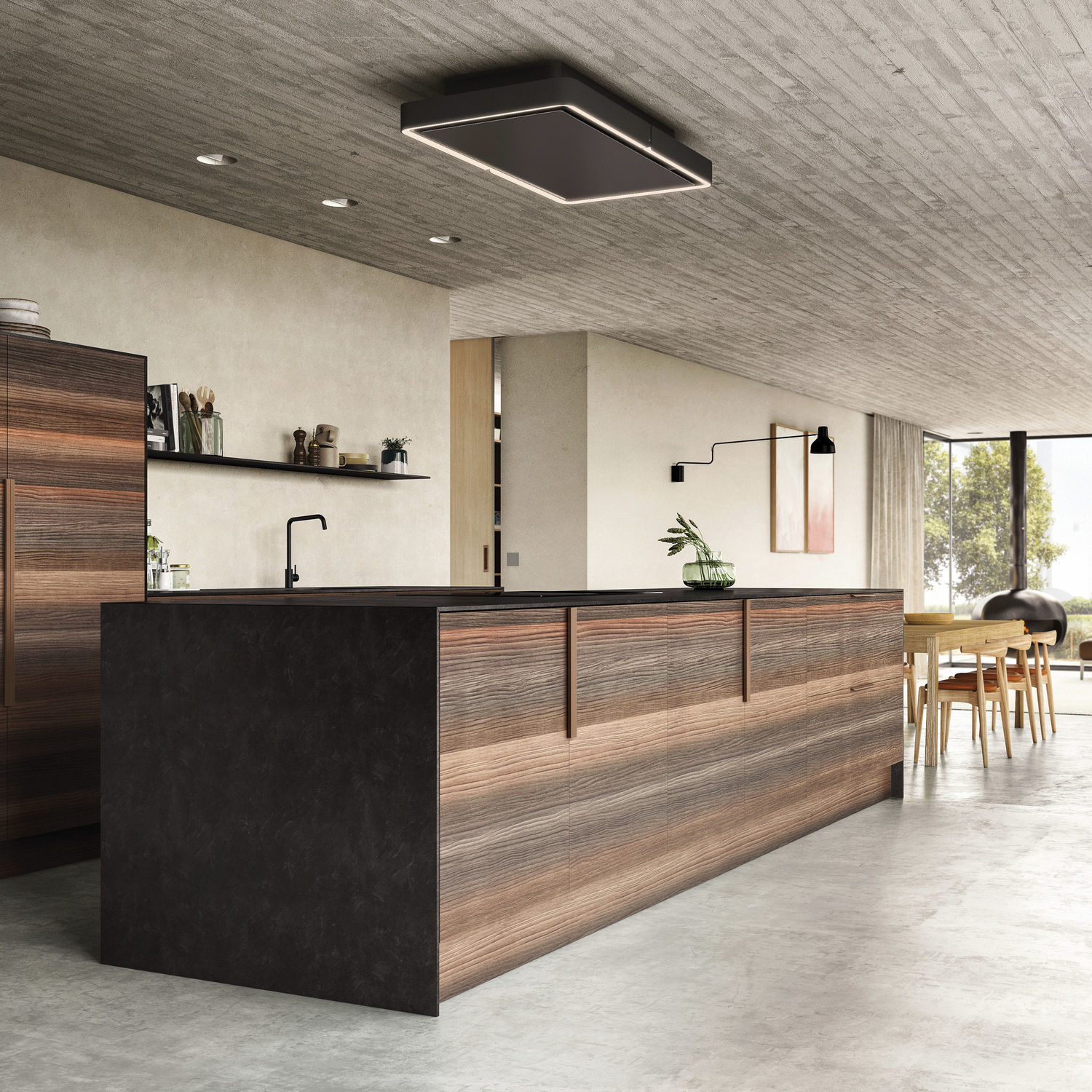 Ceiling-mounted range hood - Cloud - NOVY N.V. - ductless / low-noise ...