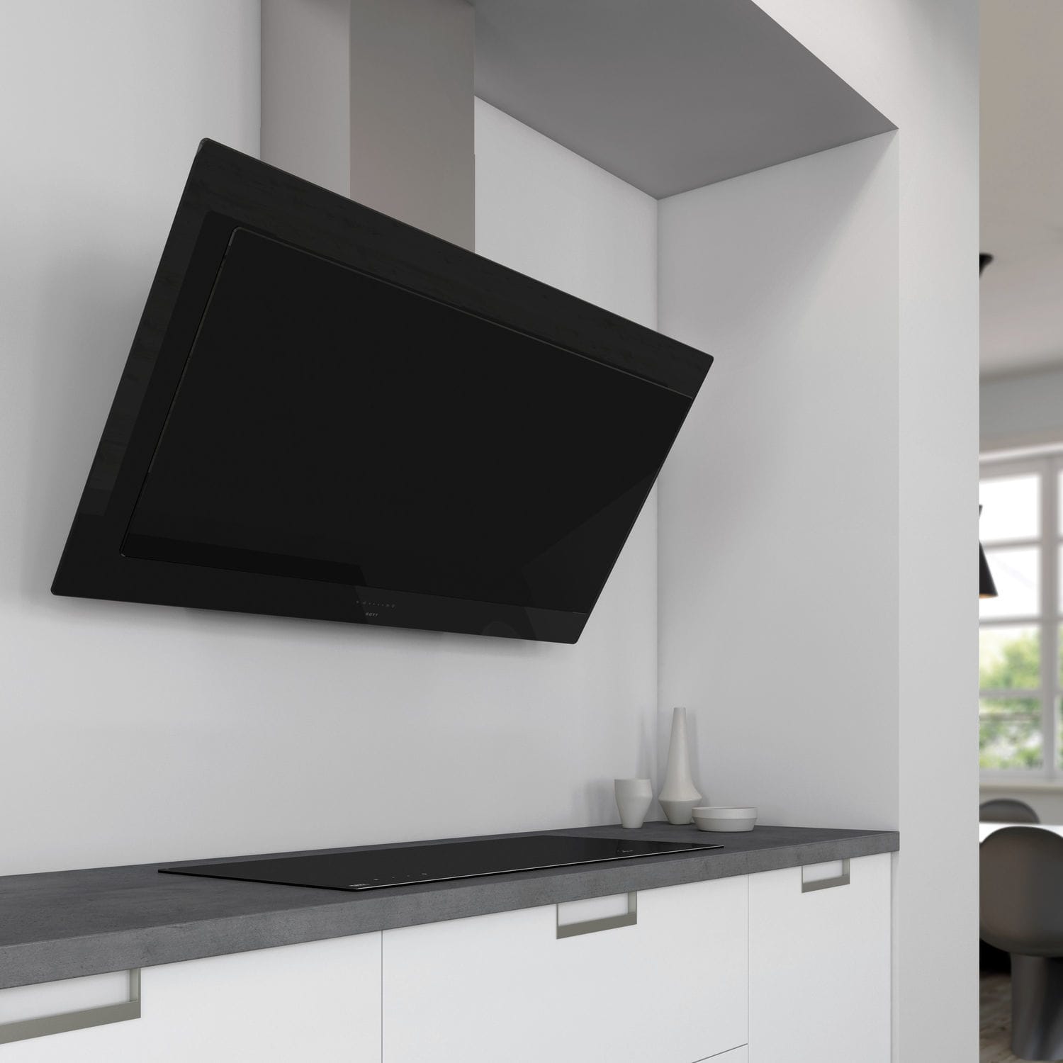 Wall-mounted range hood - Vision - NOVY N.V. - ducted / ductless / with ...