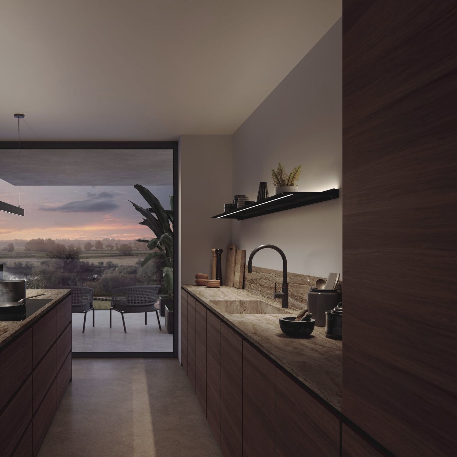 Wall-mounted shelf - Pro - NOVY N.V. - contemporary / steel / custom