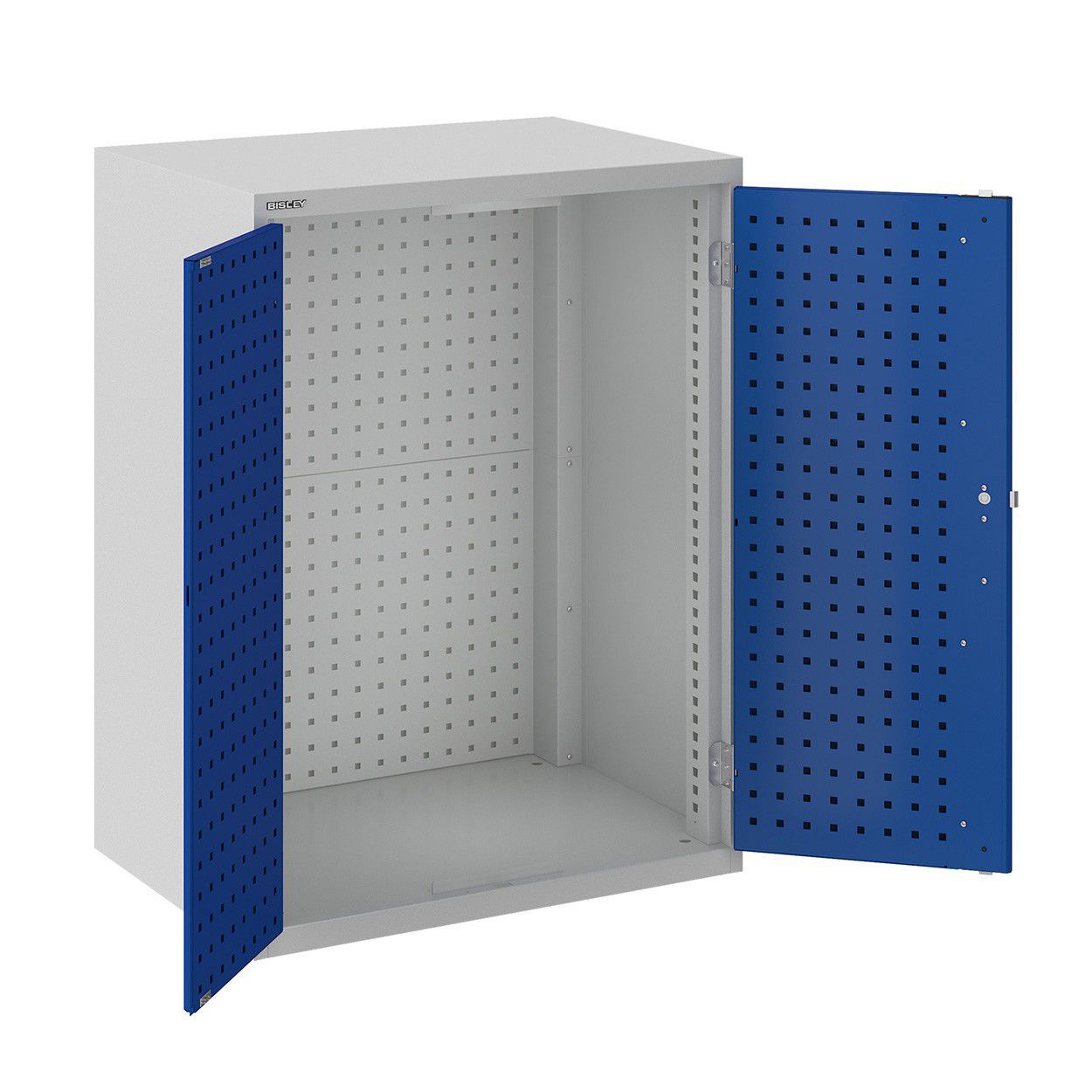 Low filing cabinet - BIS404269W - BISLEY - steel / with hinged door ...