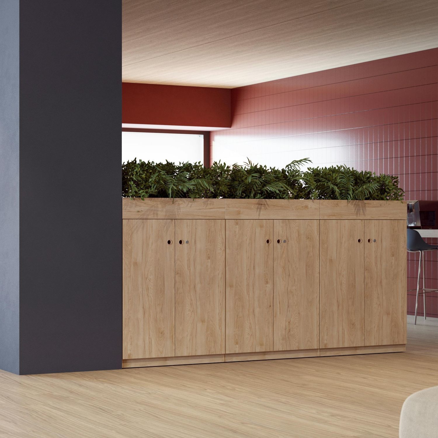 Floor-standing storage system - PREN - BISLEY - contemporary / wooden ...