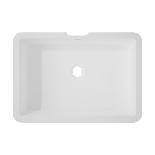 Built-in washbasin - Quiet - CORIAN - Corian® / custom / rectangular