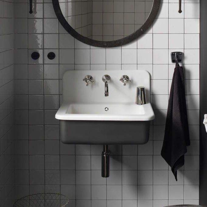 Wall-mounted washbasin - Deep Titanium - CORIAN - Corian ...