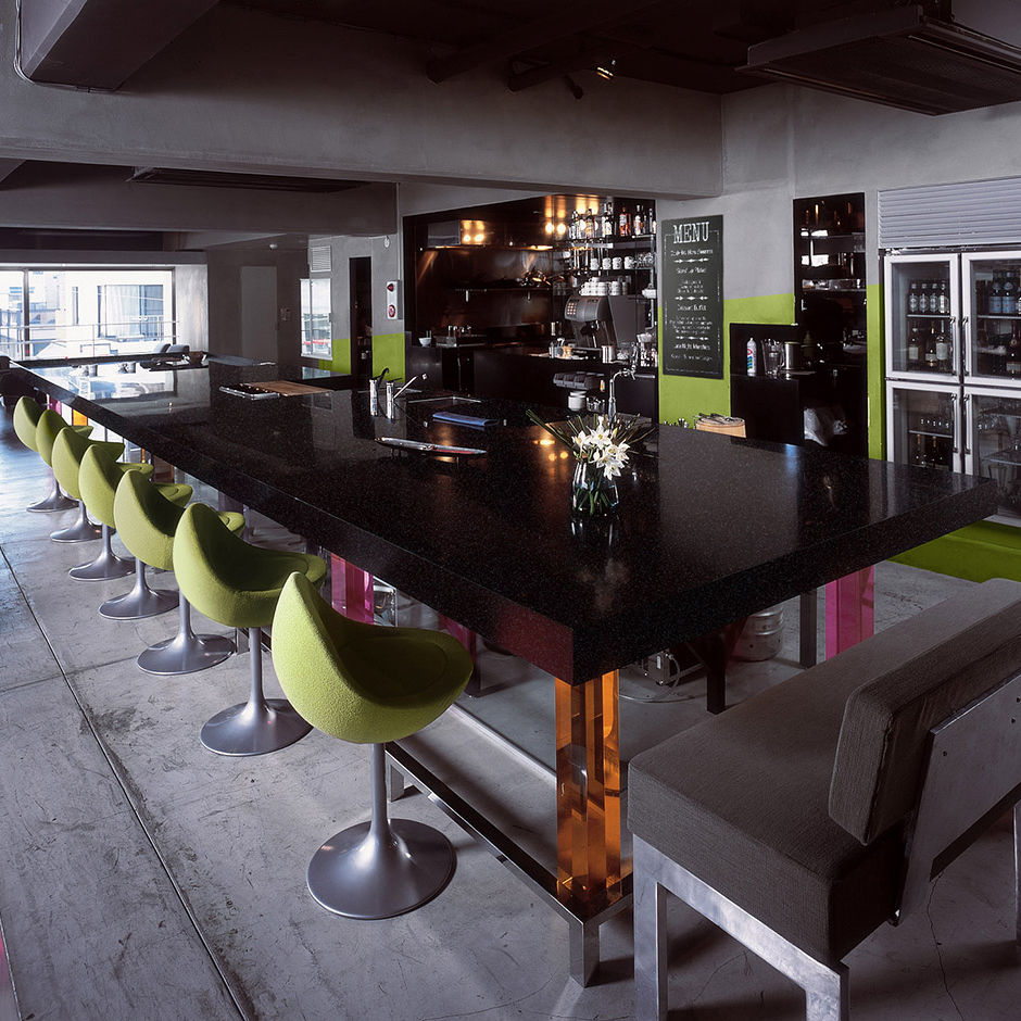 Corian® countertop - Deep Anthracite - CORIAN - for restaurant / black ...