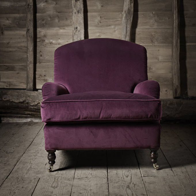 Traditional armchair - JOHN BENTLEY - Fleming & Howland - velvet / on ...