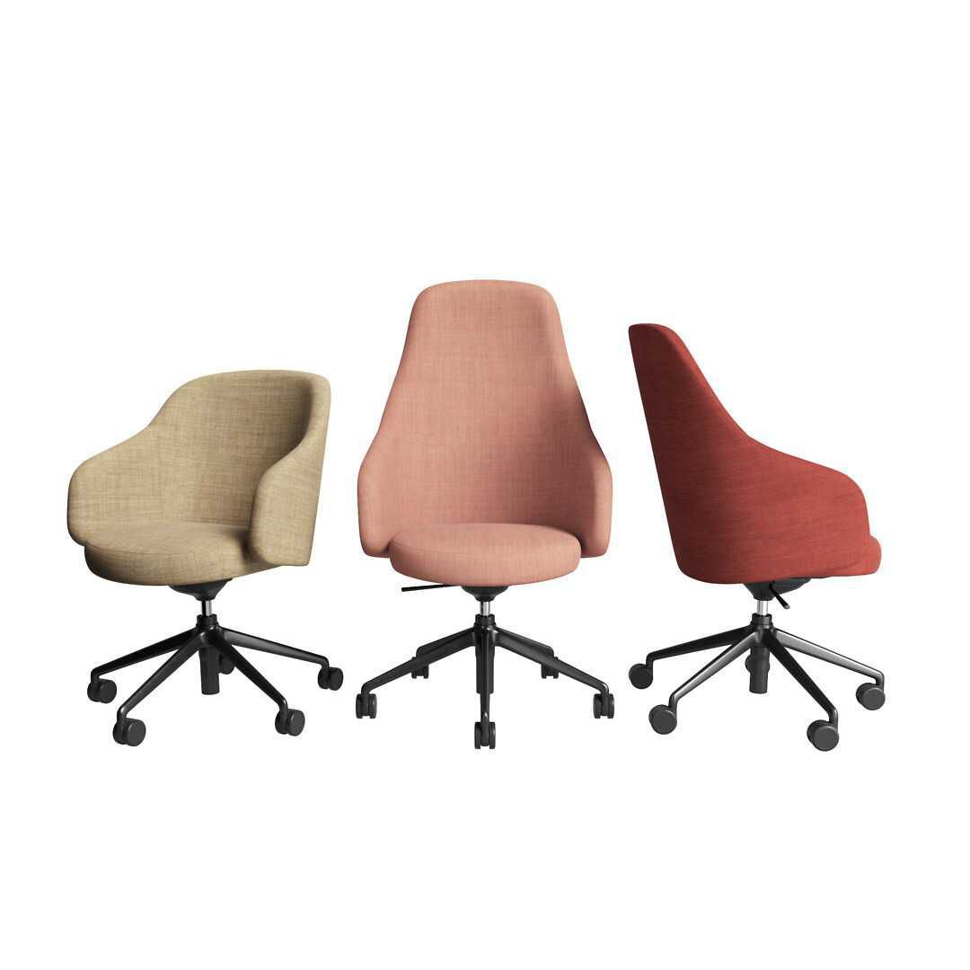 Contemporary conference chair - Sola - Martela - indoor / fabric ...