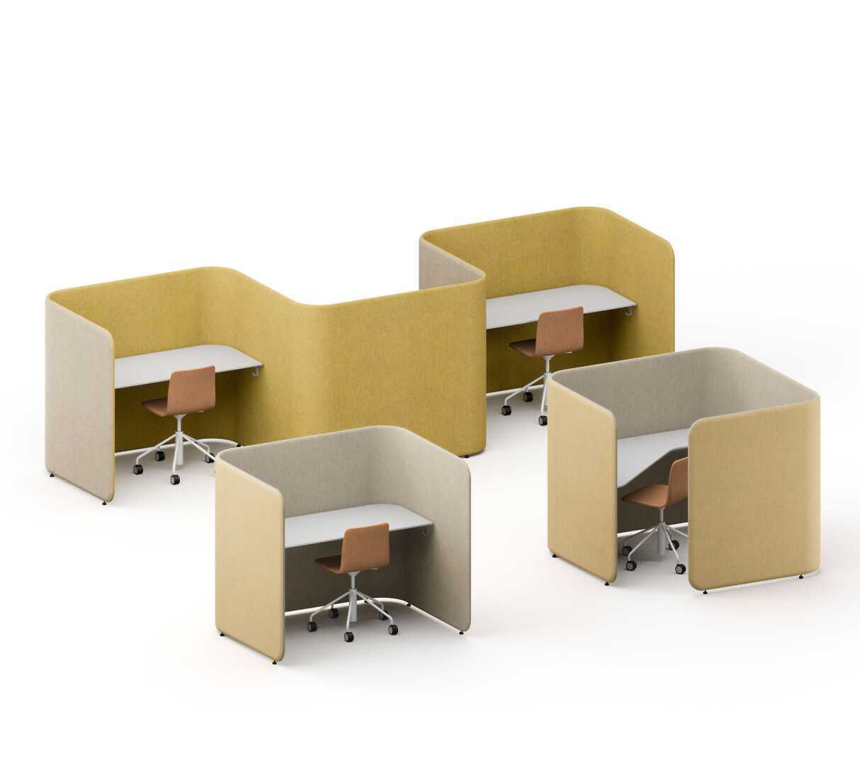 Acoustic office pod - PODWORK - Martela - 1 person / 2 person / with ...