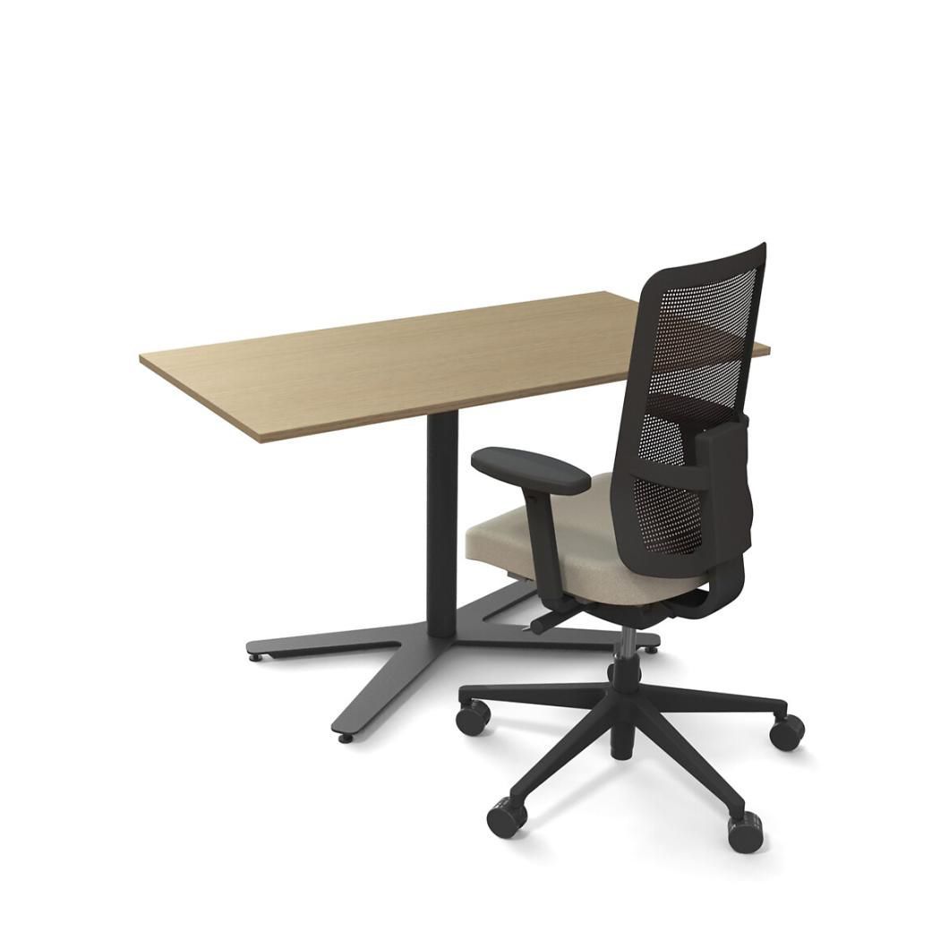 Free-standing desk - JOJO - Martela - contemporary / oak / laminated wood