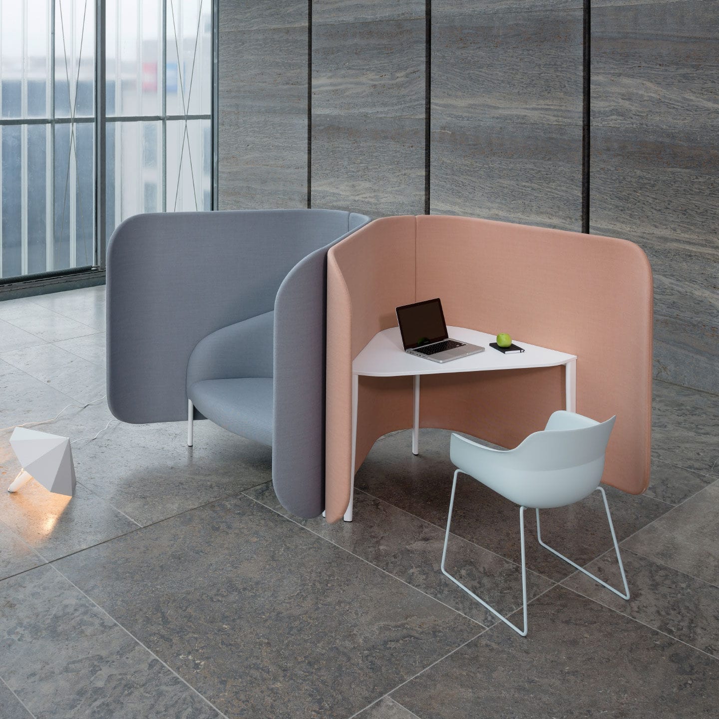 Workstation desk - CELLULAR - Haworth Europe - contemporary / laminate ...