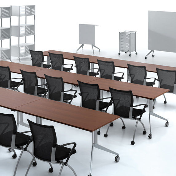 Contemporary classroom table - PLANES - Haworth Europe - melamine ...