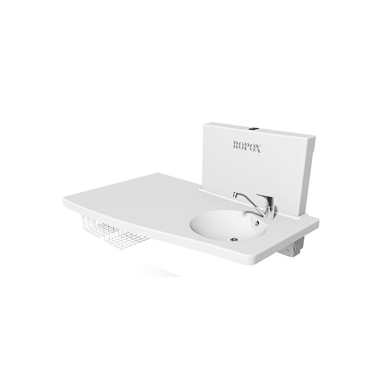 Plastic changing table - MEDI2 - Ropox A/S - aluminum / stainless steel ...