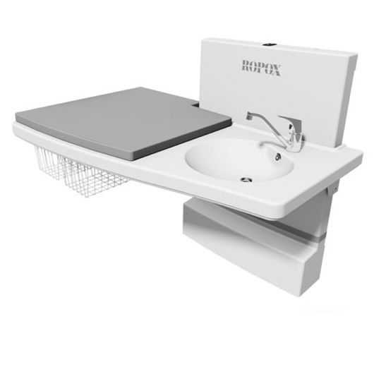 Plastic changing table - MAXI2 - Ropox A/S - aluminum / stainless steel ...
