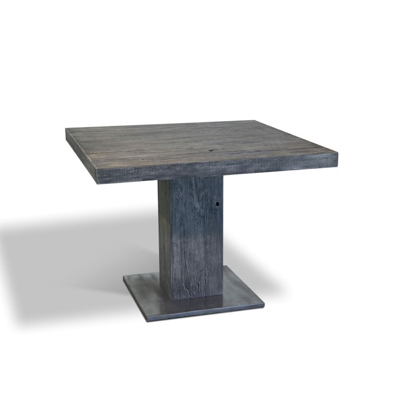 Contemporary table - HORECA - Ecomatrix SRL - oak / oiled wood / steel base