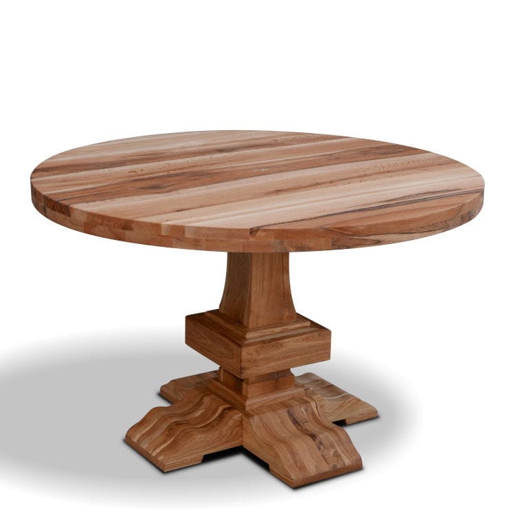 Traditional table - OREGON - Ecomatrix SRL - oak / oak base / round