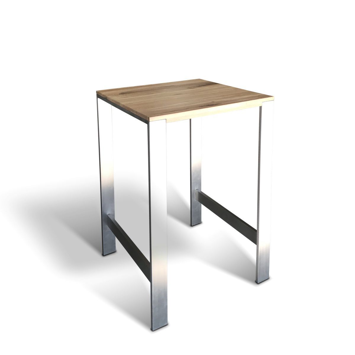 Contemporary high bar table - GEORG - Ecomatrix SRL - oak / stainless ...