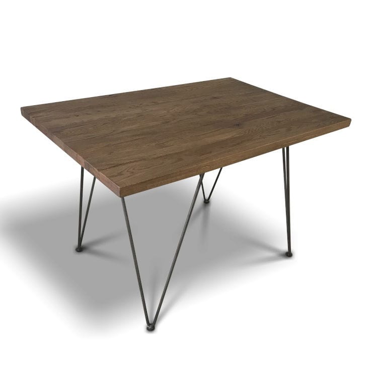 Contemporary table - STAPLE - Ecomatrix SRL - oak / painted steel base ...