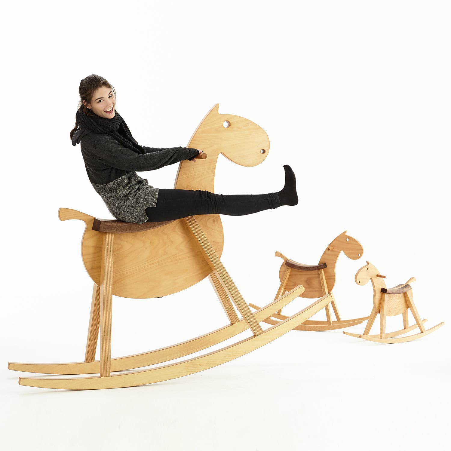 Wooden rocking horse - PARIPA BIGKID - sixay furniture