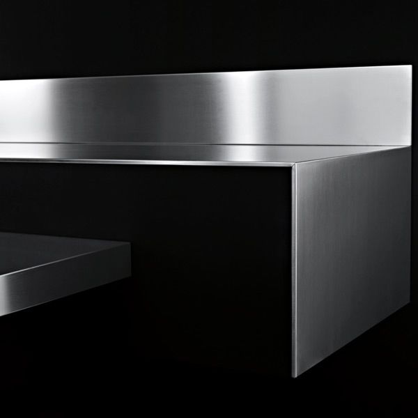 Stainless steel countertop - SIDE / BACK PANELS - STEEL TIME SRL ...