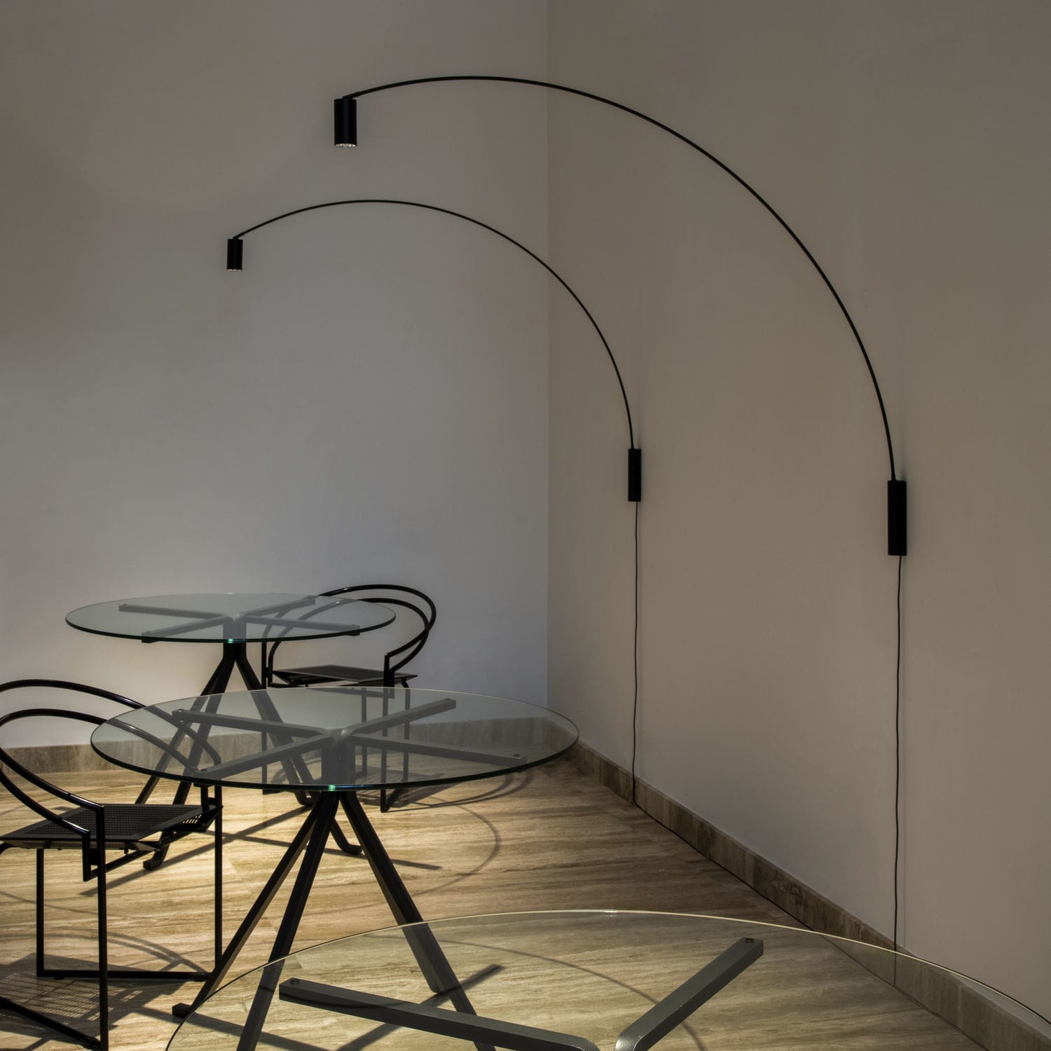 Contemporary wall light - FOX - NEMO - indoor / painted steel / cylindrical