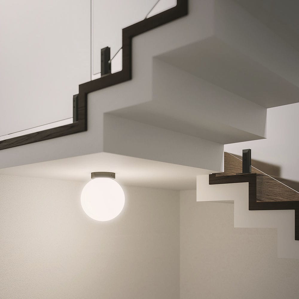 Contemporary ceiling light - ASTEROIDE - NEMO - spherical / blown glass ...