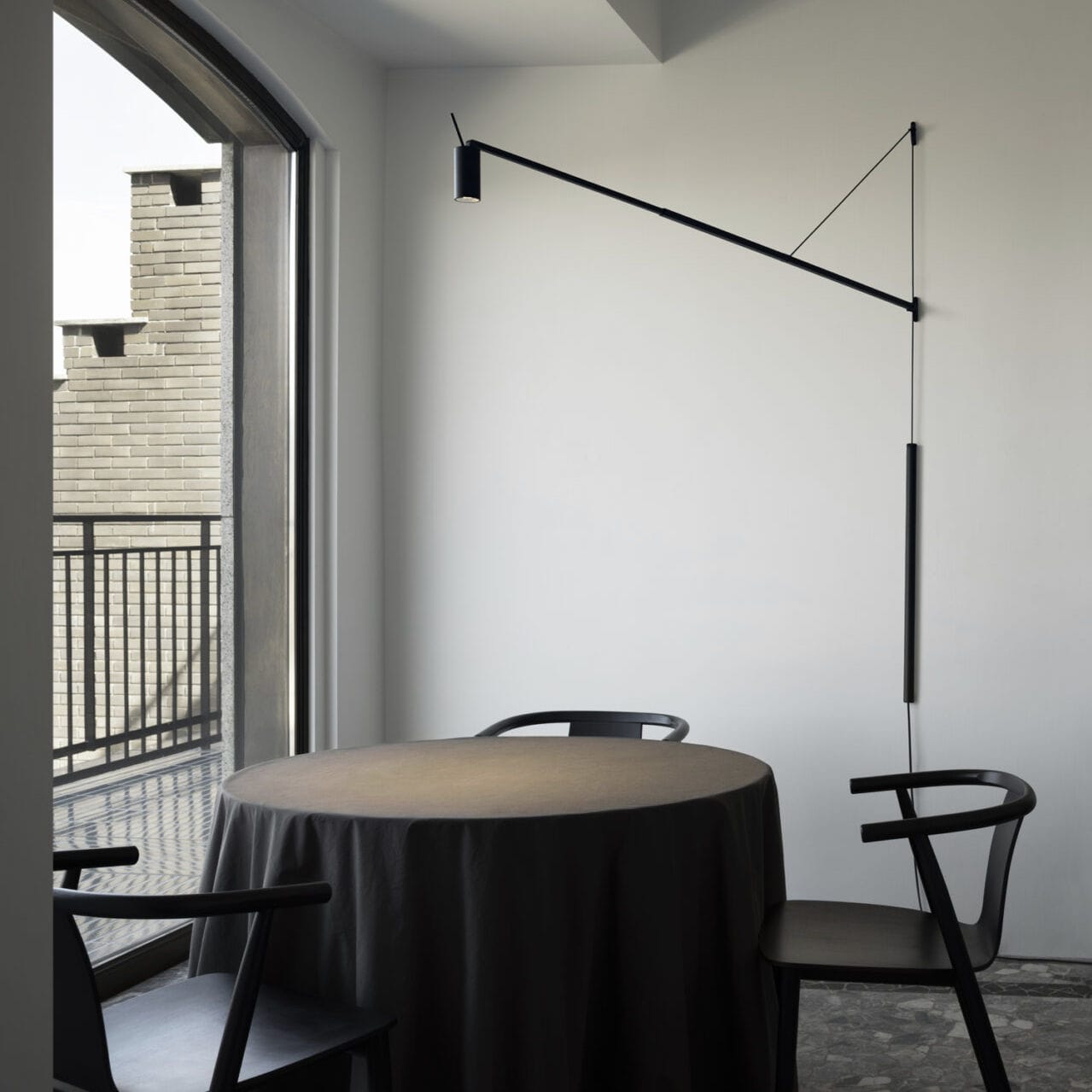 Contemporary wall light - SWAN PLUS - NEMO - indoor / aluminum / round