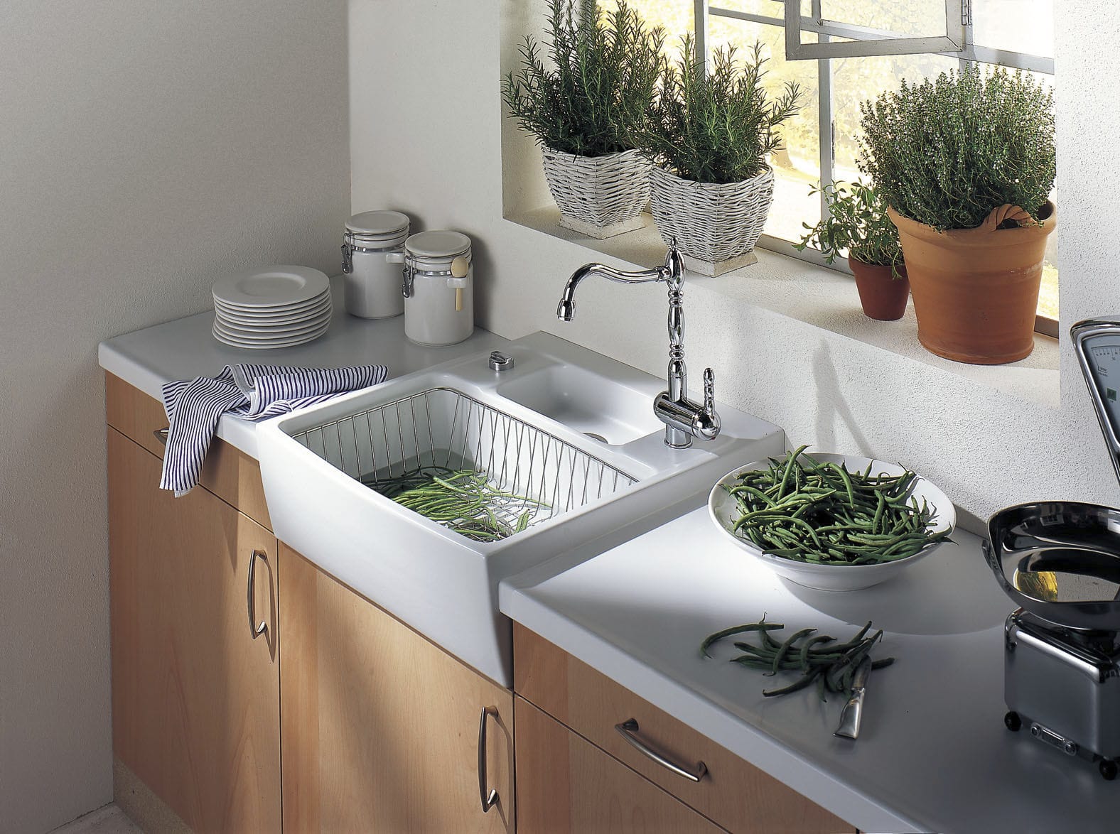 Double kitchen sink - Centra 60 - systemceram GmbH & Co. KG - without ...