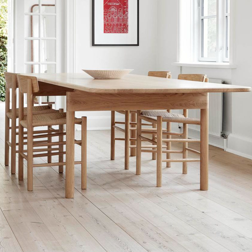 Contemporary table - POST - Fredericia Furniture - oak / oak base ...