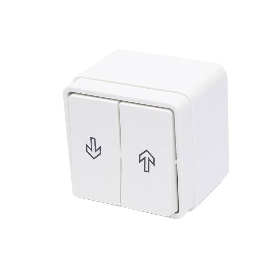 Ventilation switch - SKYLUX - push-button / surface-mount / double