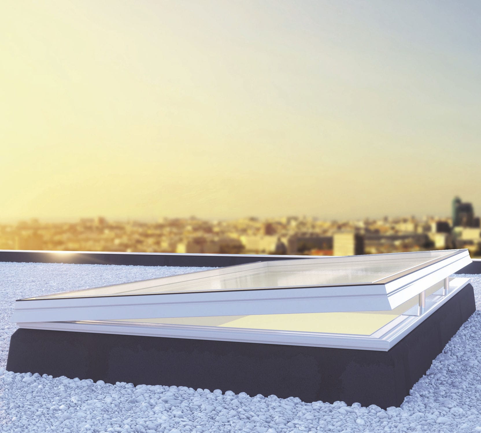 Skylight With Skylight Frame IWINDOW2 SKYLUX Glass
