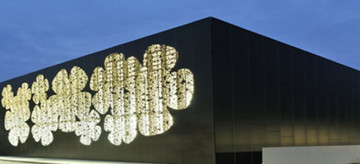 Panel cladding - CAR PARK GRILLS - Alubond Europe - metal / perforated ...