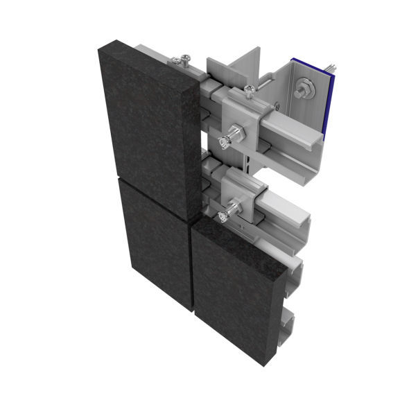 Ceramic ventilated facade - FORTE - ETEM - stone / concrete