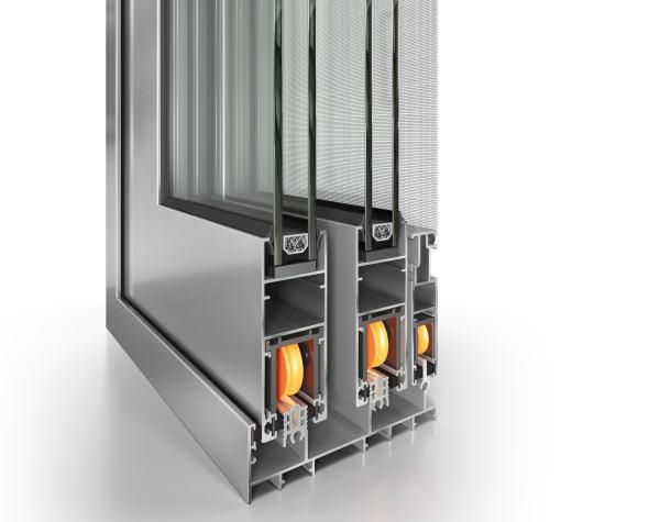Stainless steel sliding system - ES320 - ETEM - window / thermal / home