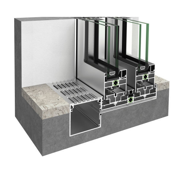 Metal sliding system - ES64 - ETEM - window / wall-mounted / home