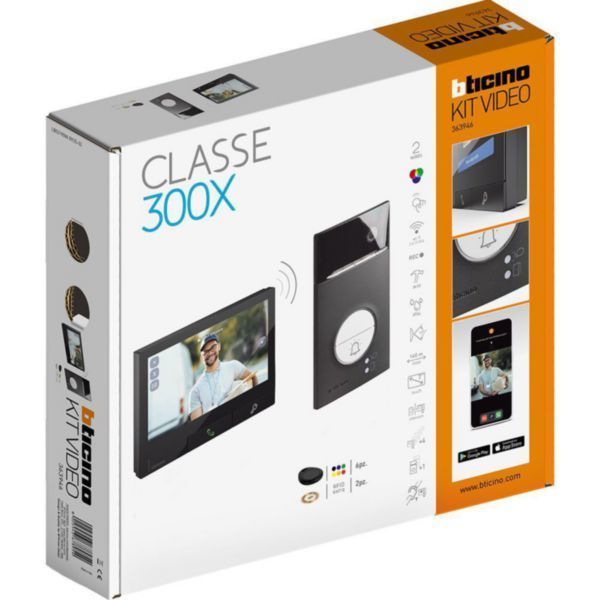 Black audio door intercom - CLASSE 300X - LEGRAND - for commercial ...