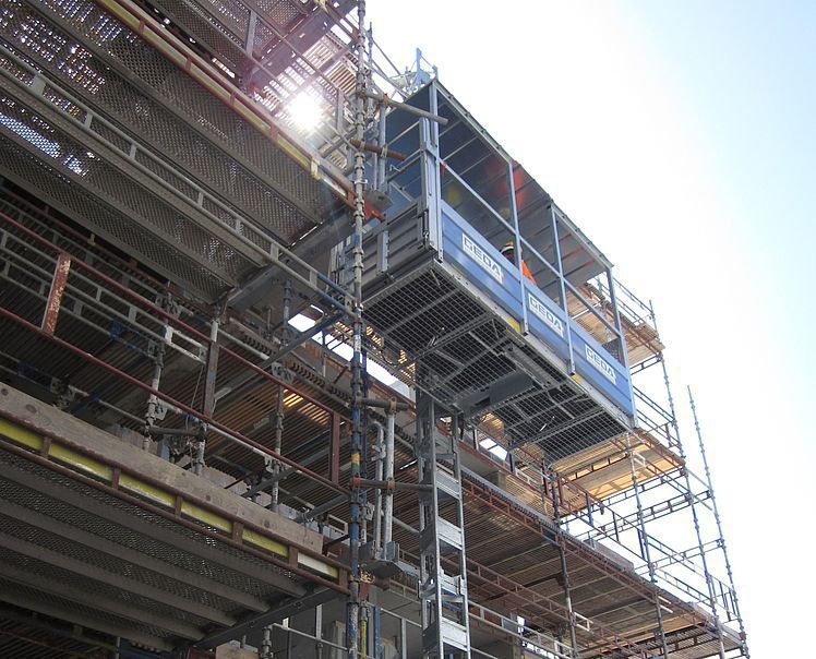 Heavy load freight elevator - 500 Z/ZP - GEDA GmbH - for construction ...