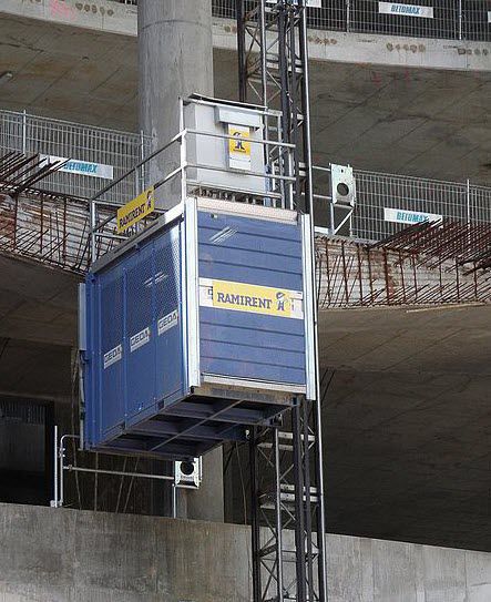 Heavy load freight elevator - PH 2032 - GEDA GmbH - for construction site
