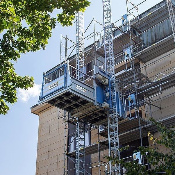 Heavy load freight elevator - 1500 Z/ZP - GEDA GmbH - for construction ...