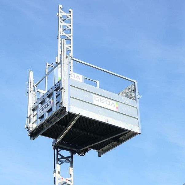Construction site freight elevator - 500 Z F - GEDA GmbH